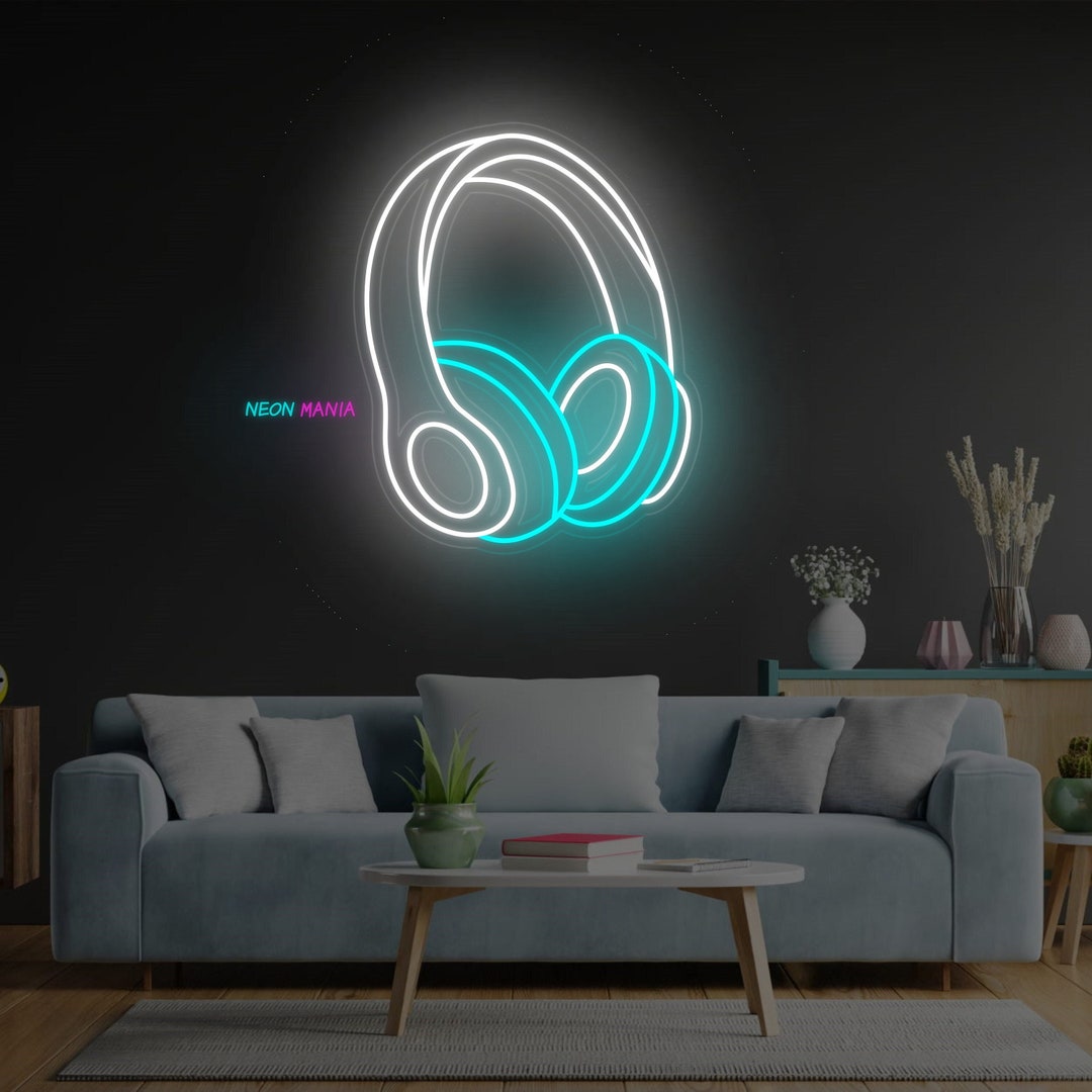 Wireless Headphones Neon Sign: the Perfect Sign for Music Lovers - Etsy