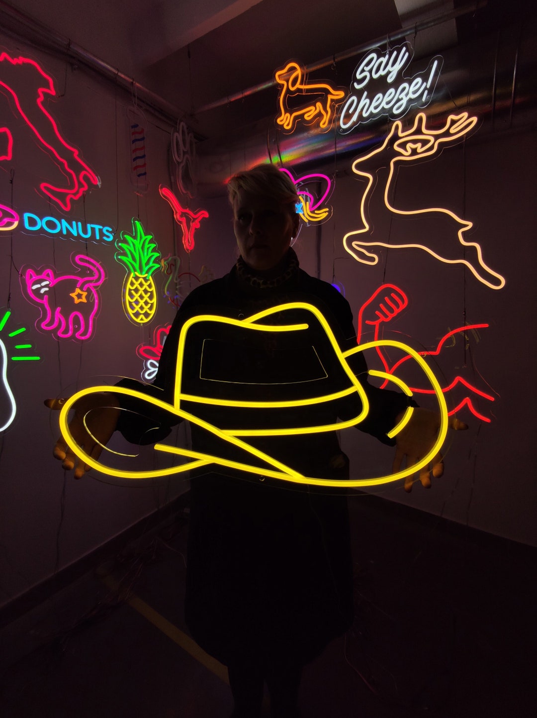 Cowboy Hat Neon Sign, Cowboy Led Sign, Hat Led Light, Western Decor ...