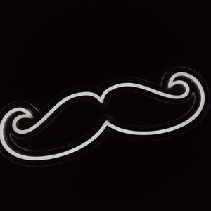 Mustache Neon Sign, Barbershop Led Neon, Barber Salon Led Light, Custom ...