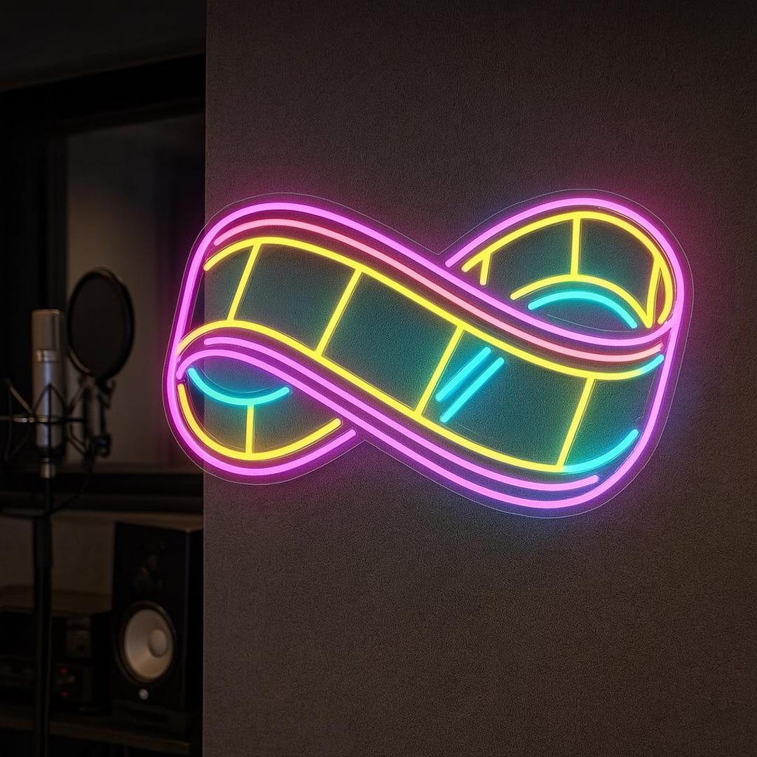 Dub and Voice Actor Neon Sign. Dubbing for Cartoons, Movies, Books Led ...