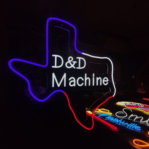 Texas Neon Sign, Texas Map Led Neon, Western Led Light, Light Sign ...