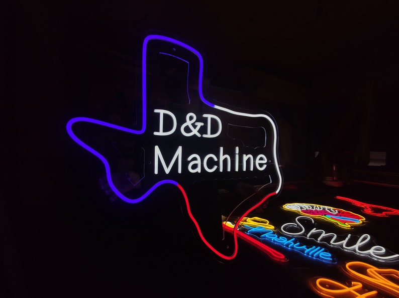 Texas Neon Sign, Texas Map Led Neon, Western Led Light, Light Sign ...