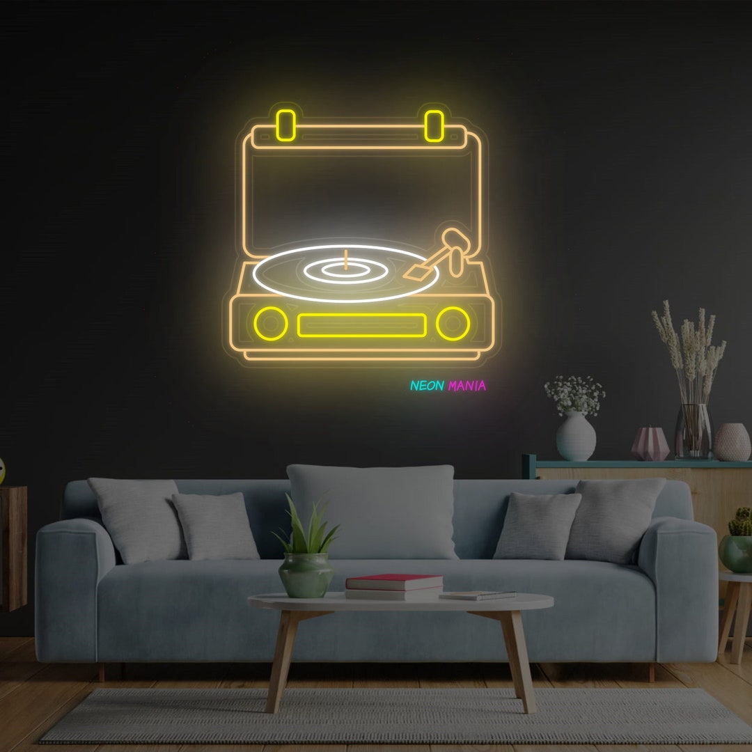 Vintage Record Player Neon Sign: the Perfect Sign for Vinyl Lovers - Etsy