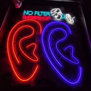 Ear Neon Sign, Human Ear Led Light, Ear Led Neon Sign, Custom Human ...