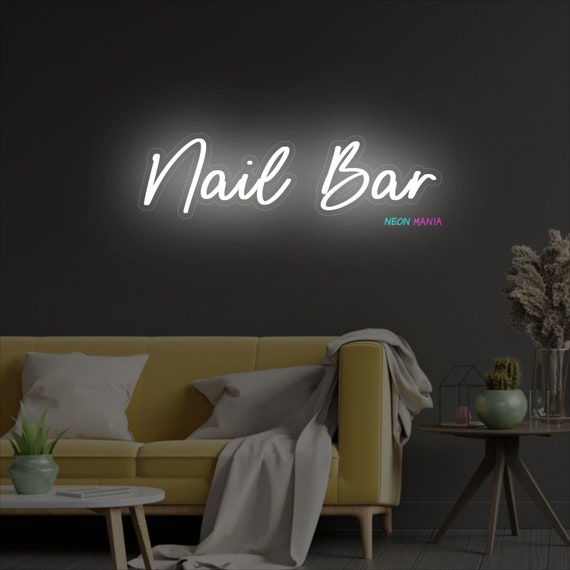 Nail Bar Neon Sign Nail Salon Led Neon Beauty Salon Led | Etsy