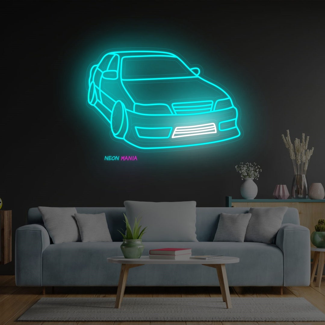 Car Neon Sign, Custom Car Led Light up for Bedroom Bar Garage Carpark ...