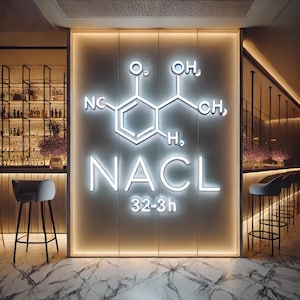 Custom Chemical Formula Neon Sign. Gift Idea for Chemist. CO2, Nacl, C2H5OH, CH4, Formula Signs ...