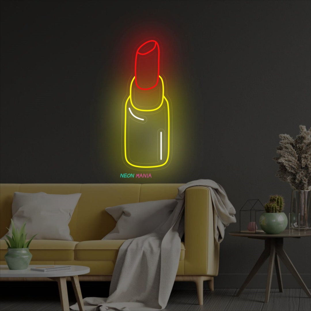 Lipstick Neon Sign, Makeup Led Neon, Beauty Salon Led Lights, Women's ...