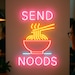 Wave Ramen Neon Sign, Japanese Ramen Noodles Led Sign, Ramen Noodle ...