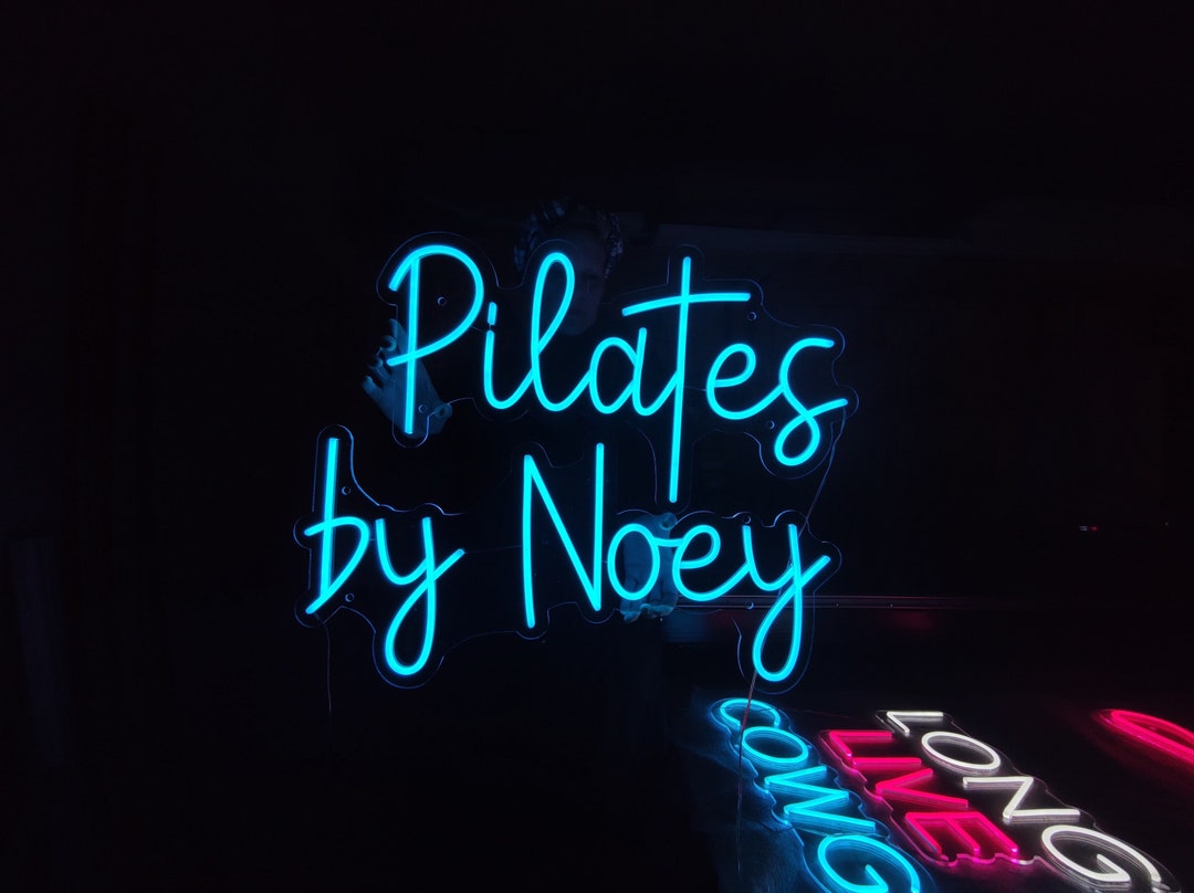 Pilates Neon Sign, Customized Pilates by your Name Here Led Light Sign ...