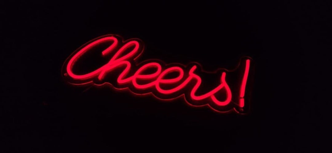 Cheers Neon Sign | Cheers LED Neon Light up Sign, Custom Text Led Light ...