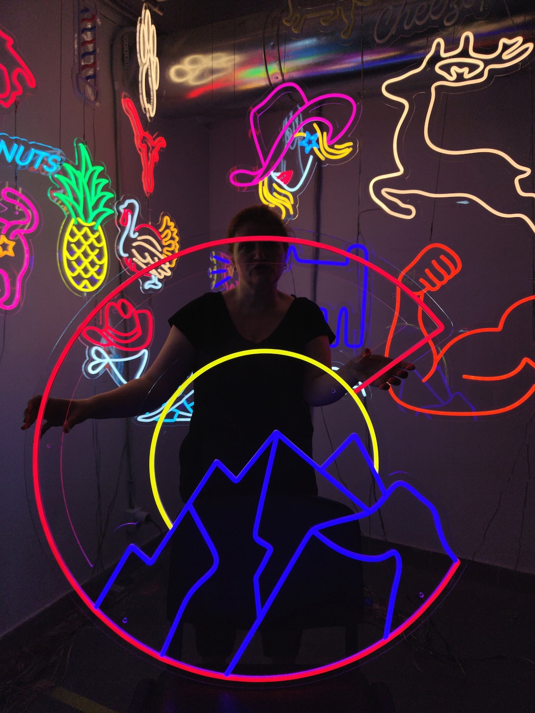 Colorado Neon Sign, Colorado Mountains Led Neon, State of USA Wall ...