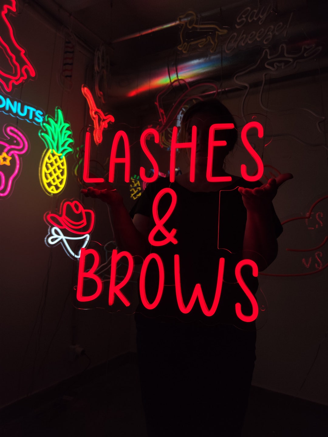 Brows & Lashes Neon Sign, Lashes Led Light, Brows Led Sign, Beauty ...