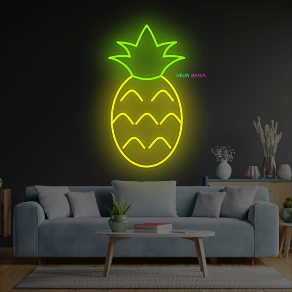 Pineapple Neon Sign Ananas Light Sign Custom Fruit Led Light - Etsy