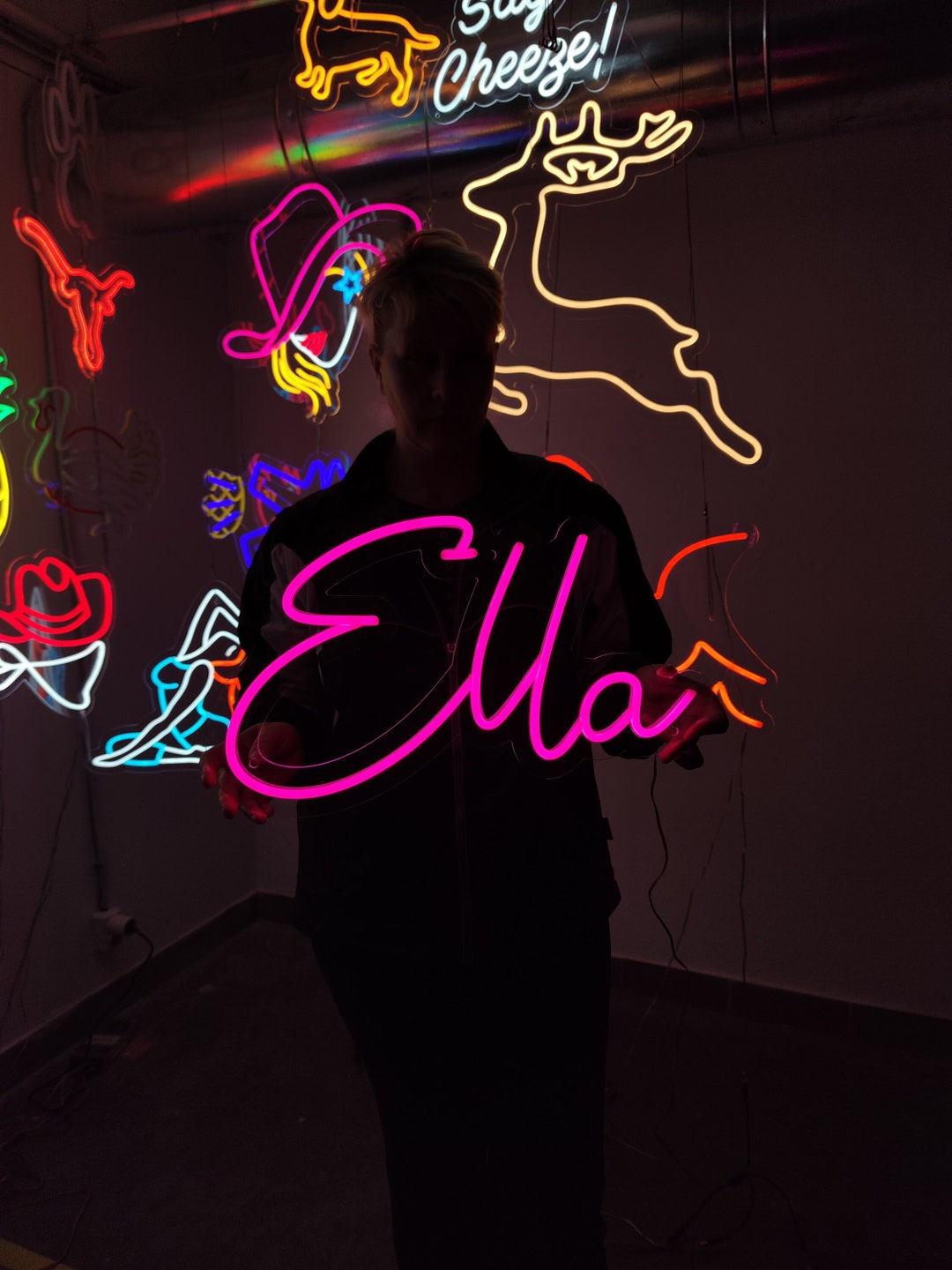 Ella Name Neon Sign, Ella Led Neon Sign, Custom Name Neon Sign, Kids ...