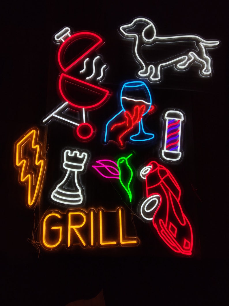 Dachshund Neon Sign, Dog LED Neon, Badger Dog Lights, Animals Led Sign ...