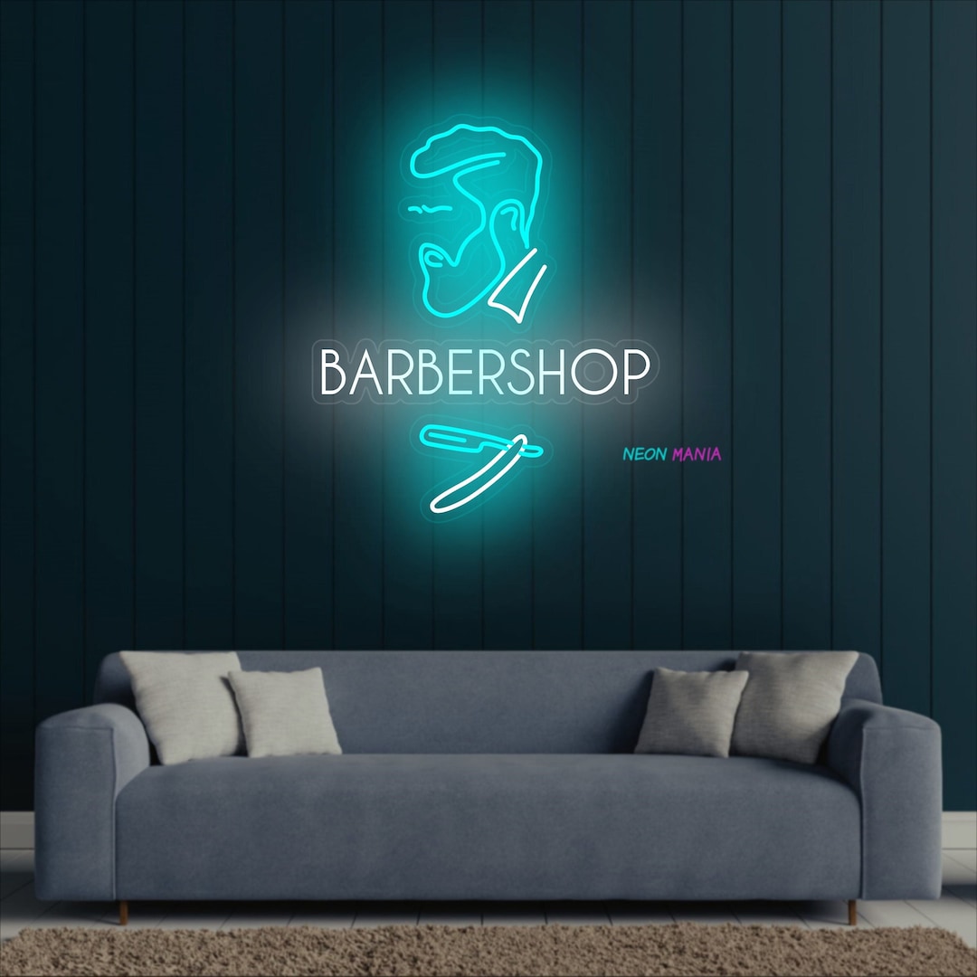 Barbershop Neon Sign, Hairdressing Salon Led Neon, Barber Shop Led ...