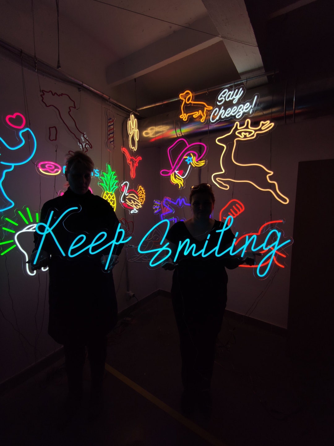 Keep Smiling Neon Sign, Keep Smiling Led Light, Dental Clinic Led Decor ...