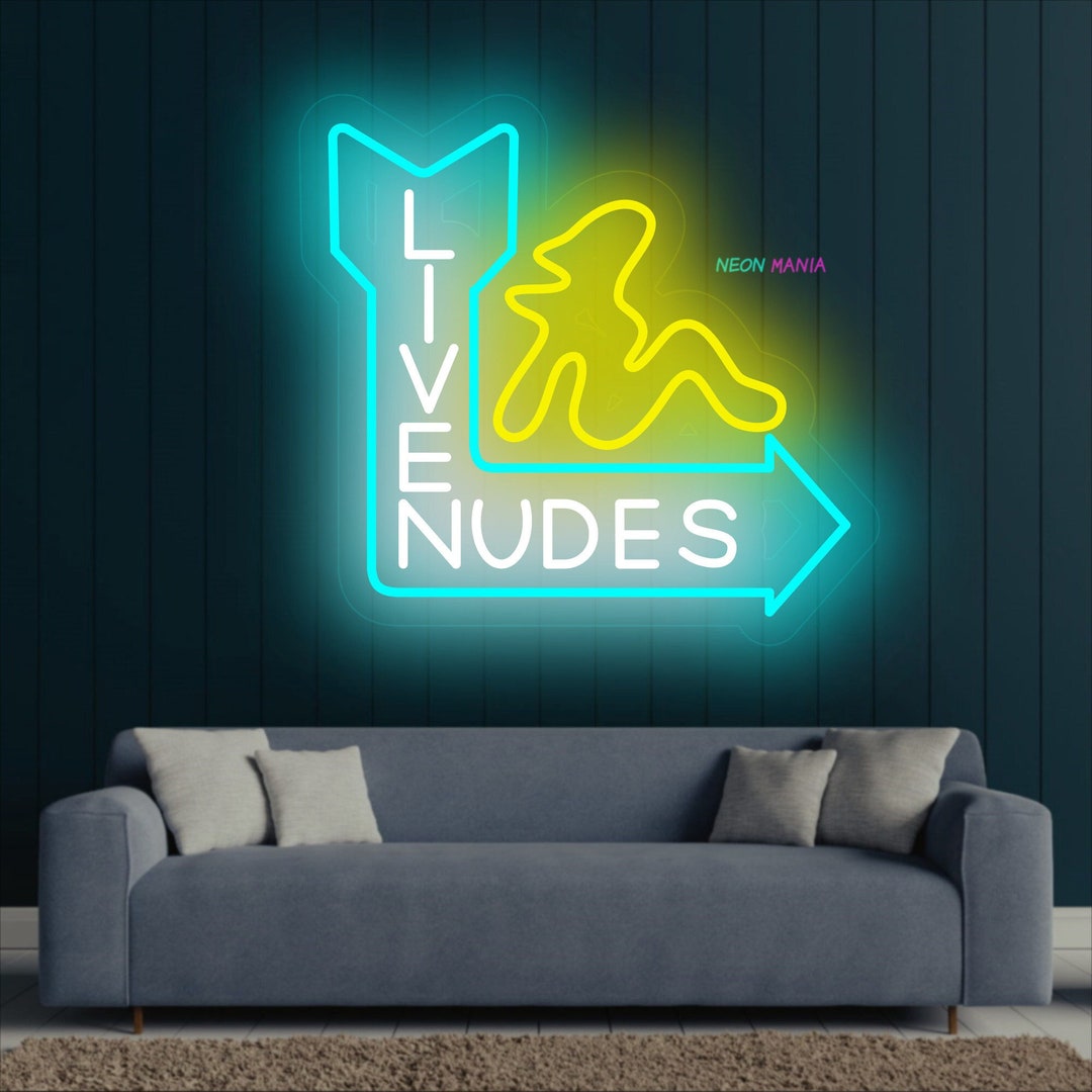 Live Nudes Led Neon Sign Live Nudes Neon Sign Dancing Clubs Etsy
