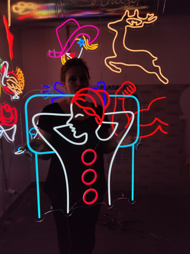 Hot Stone Massage Neon Sign, Spa Stones Massage Led Light, Custom Wall ...