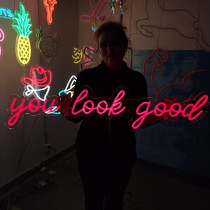You Look Good Neon Sign: Light up Your Beauty Salon. Beauty Room Led ...