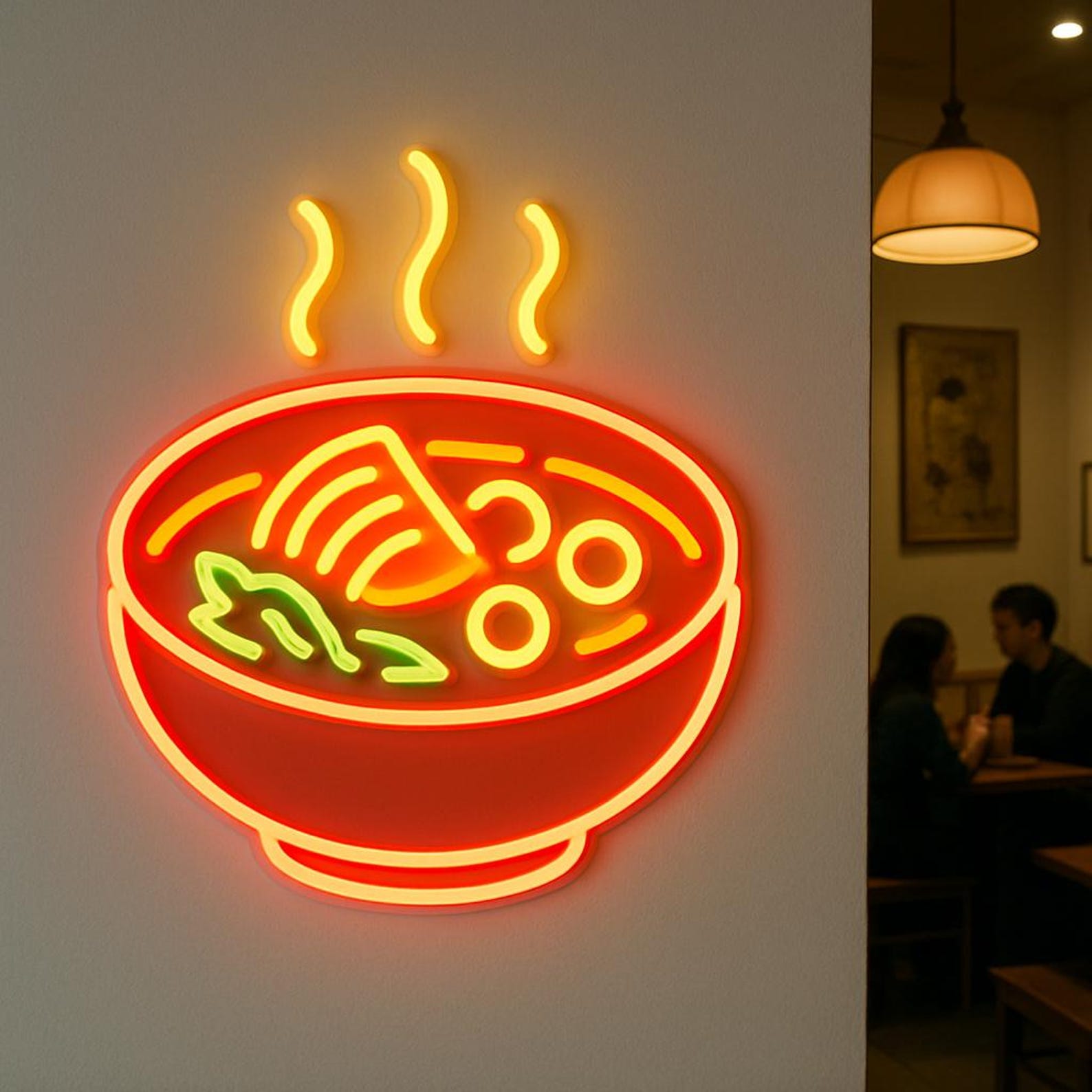 Kimchi Jjigae Neon Sign. Light Restaurant. Culinary Led Sign. Gift Idea ...