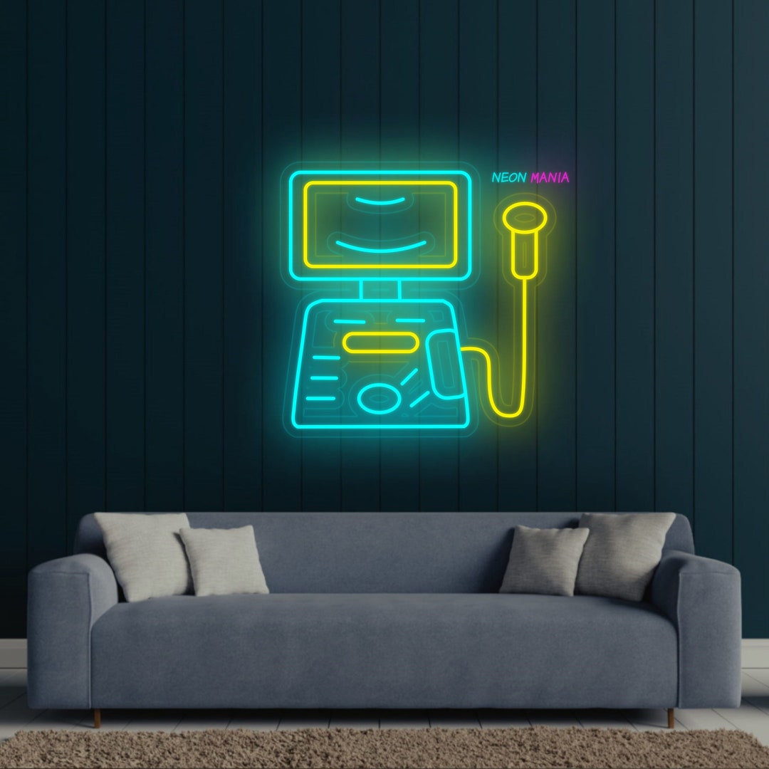 Ultrasound Machine Neon Sign, Ultrasound Devise Led Light, Ultrasound ...
