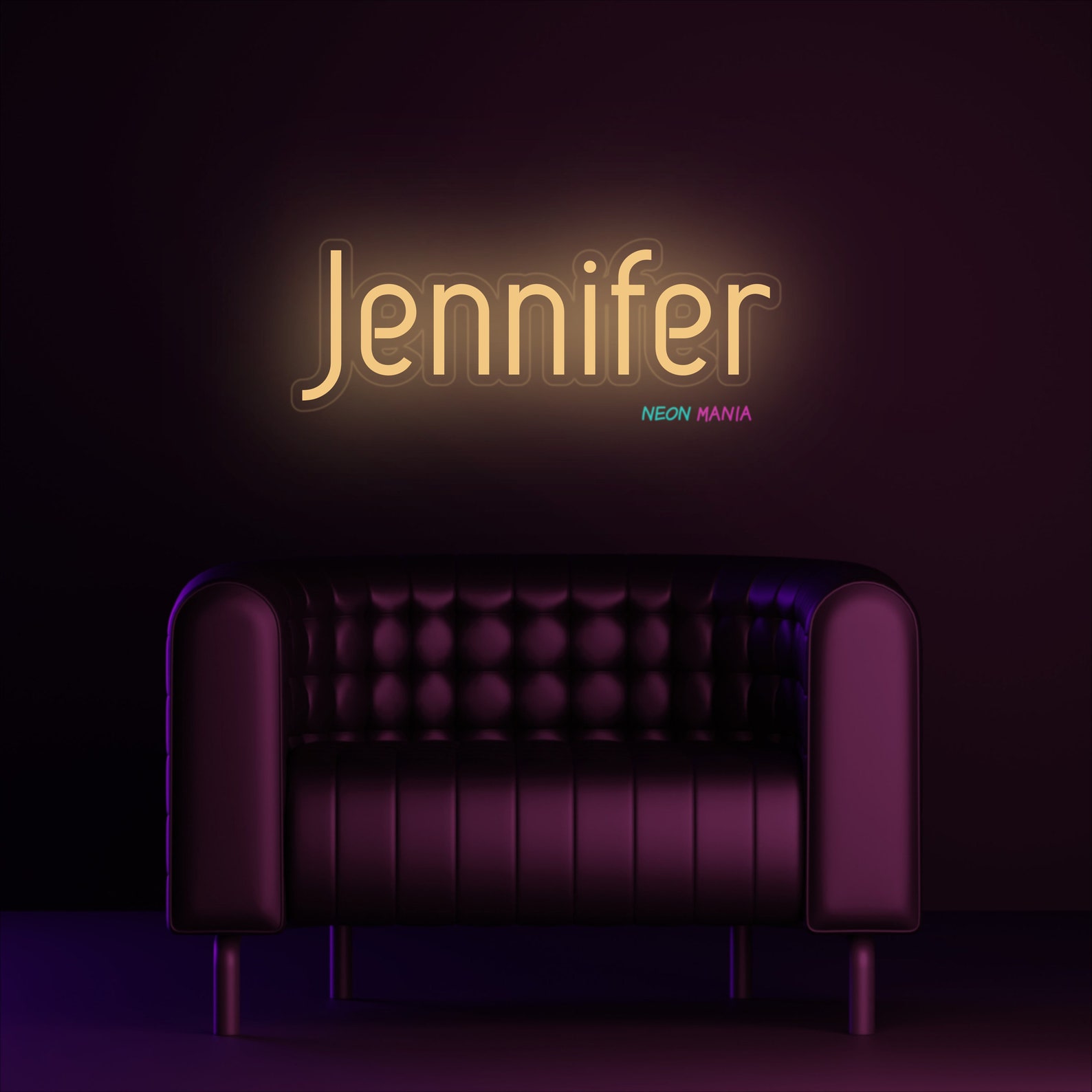 Jennifer Name Neon Sign Jennifer Led Neon Sign Custom Name - Etsy