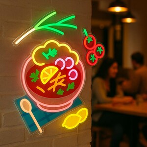 Yummy Pozole LED Neon Sign. Custom Restaurant Decor. Soup LED Sign. - Etsy