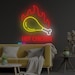 Hot Chicken Neon Sign Chicken Leg Neon Light Fried Chicken - Etsy