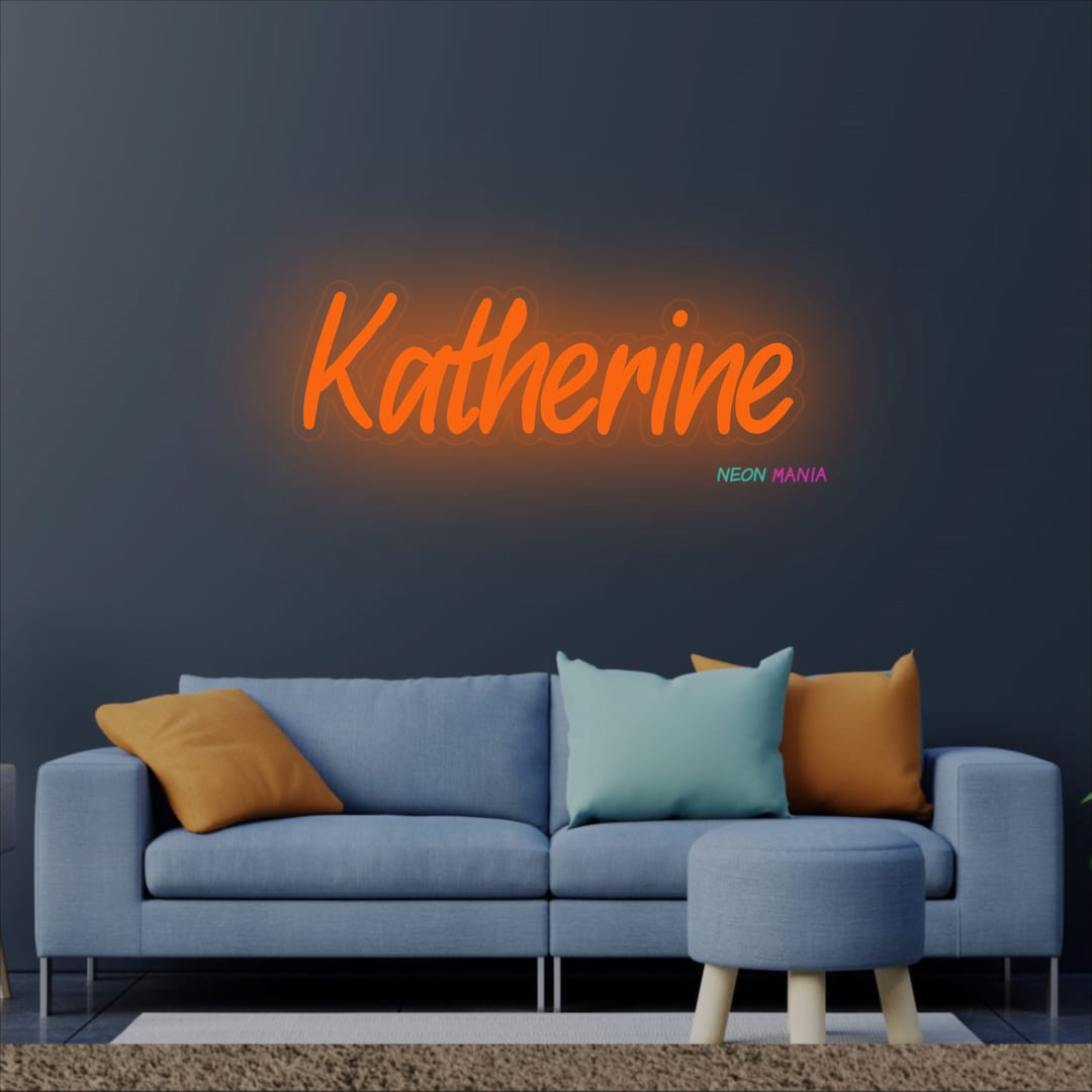 Katherine Name Neon Sign Katherine Led Neon Sign Custom Name - Etsy
