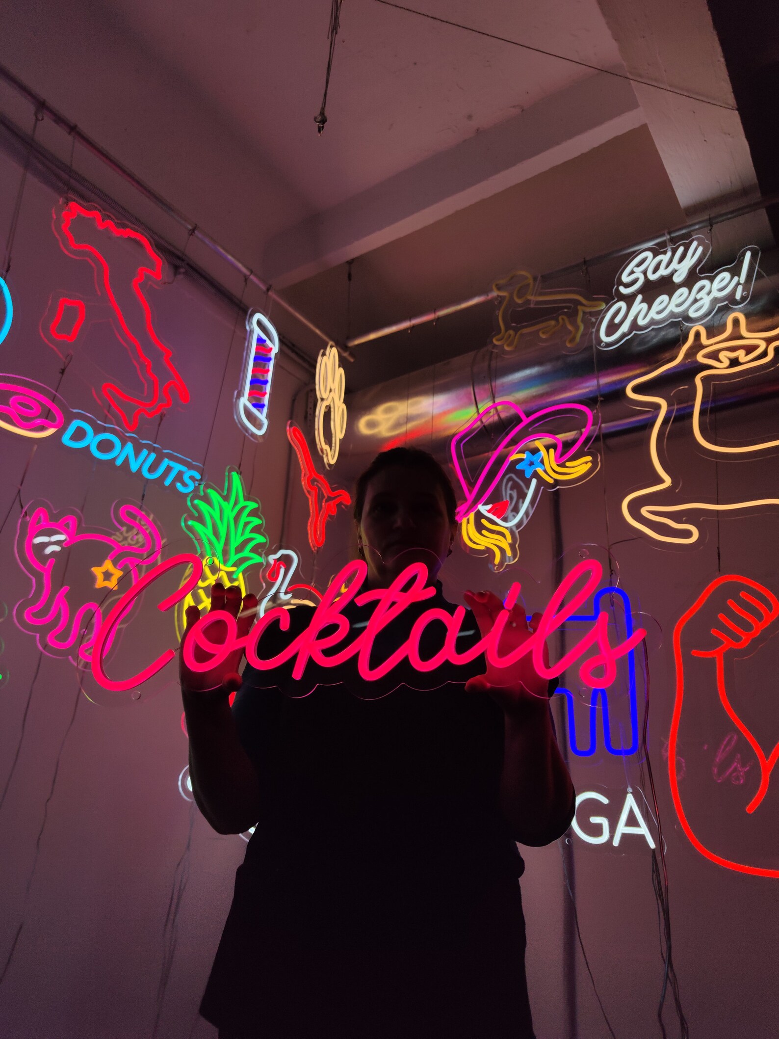 Cocktails Neon Sign, Cocktail Bar Led Neon, Bar Decor Led Lights ...