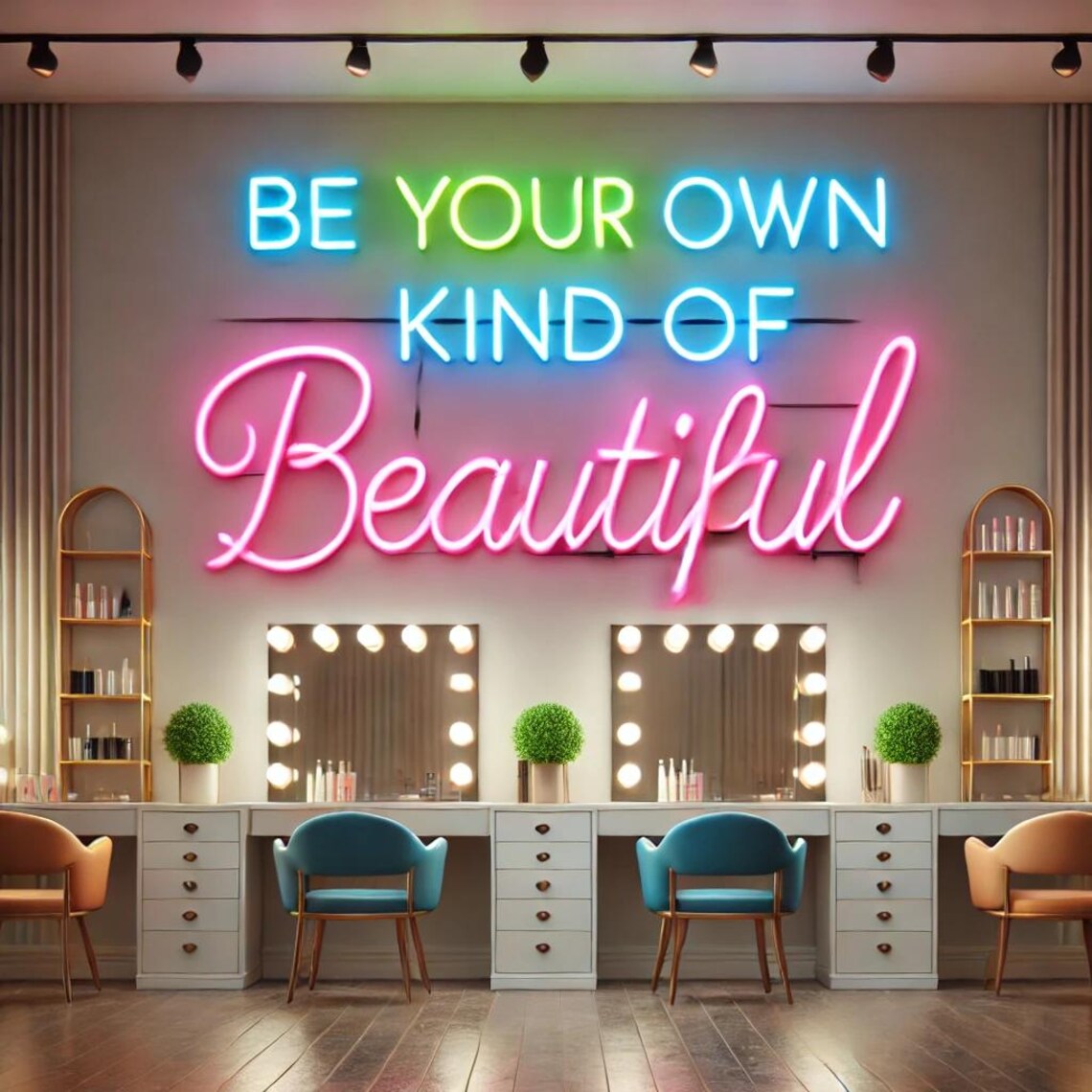 Custom Beauty Studio Neon Sign. Beauty Salon, Hair Makeup, Be Your Own ...