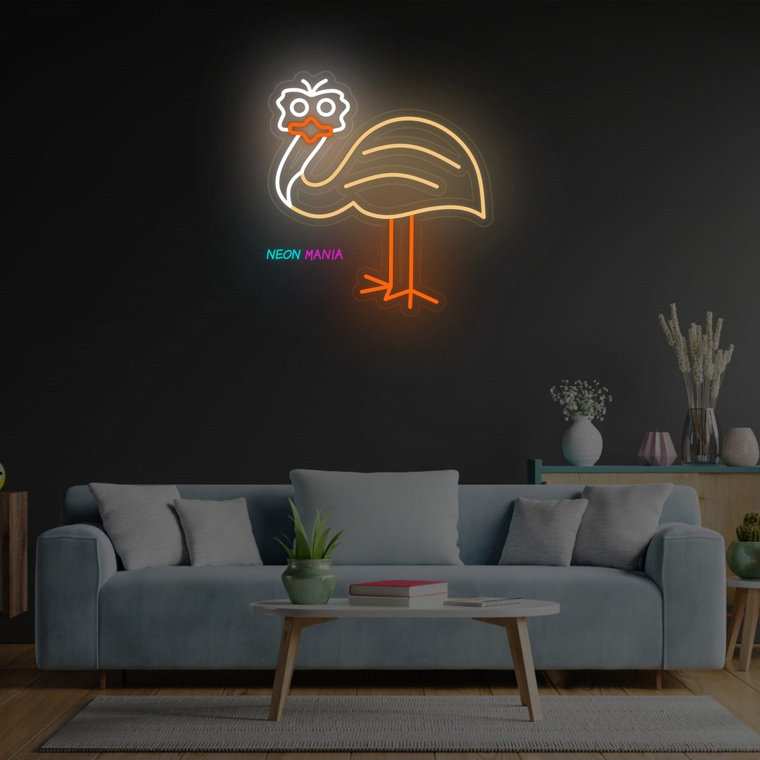 Emu Neon Sign: Light up Your Room. Emu Bird Led Light Sign. Custom ...