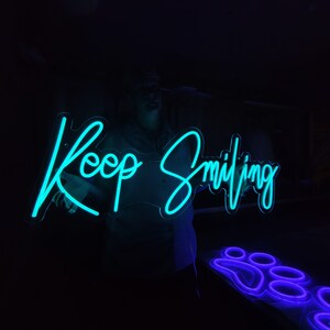 Keep Smiling Neon Sign, Keep Smiling Neon Light Sign, Dental Clinic Led ...