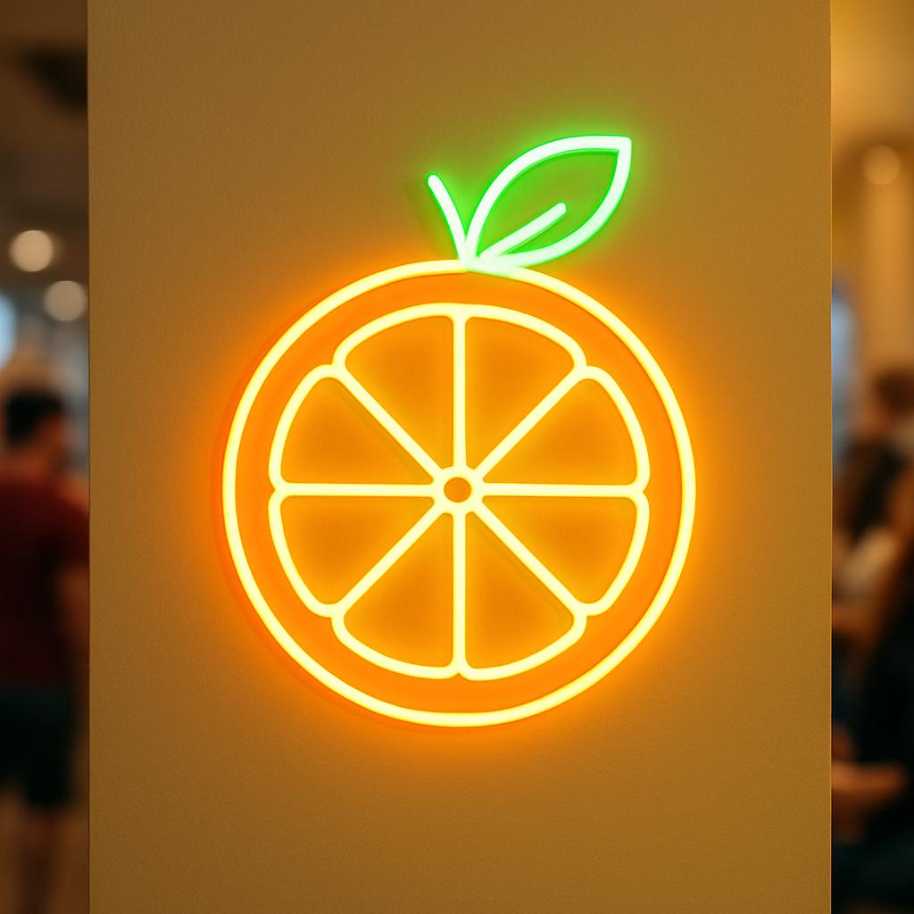 Custom Citrus LED Neon Sign. Tangerine, Orange, Lemon, Lime, Pomelo ...