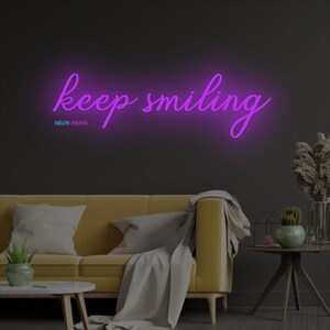 Keep Smiling Neon Sign Medicine Led Light Dentist Neon Light - Etsy