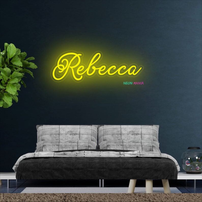 Rebecca Neon Sign Rebecca Led Neon Sign Custom Name Neon - Etsy