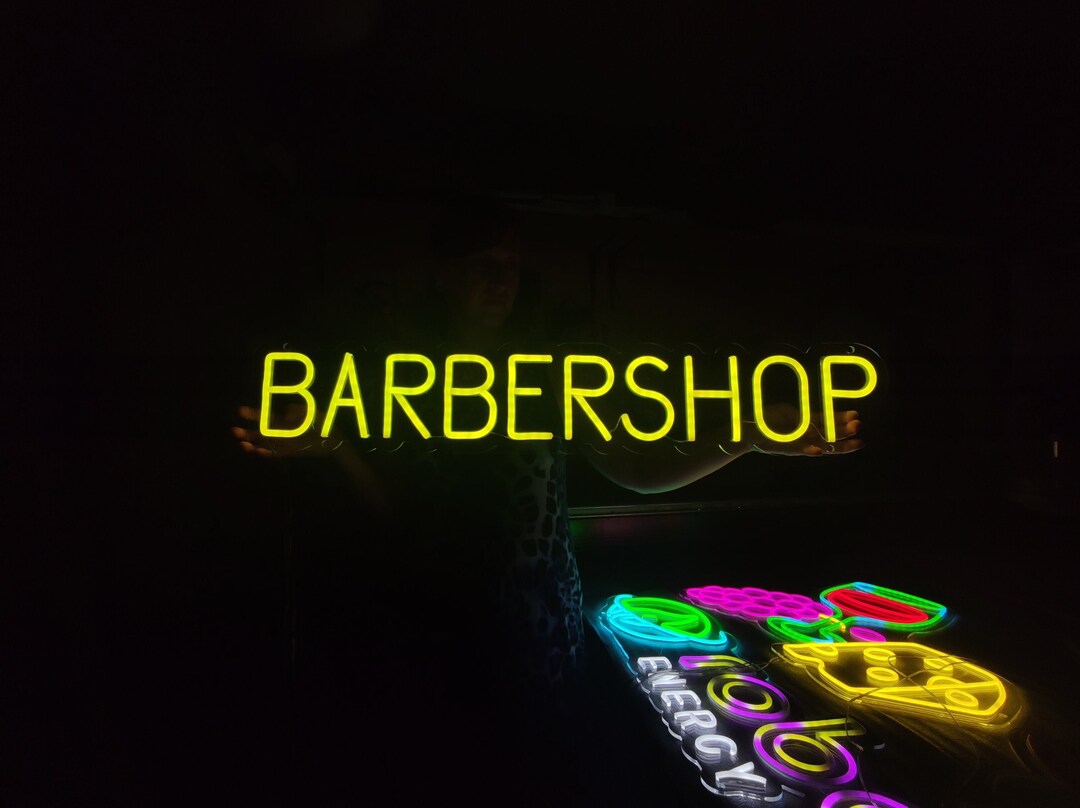 Barbershop Neon Sign, Barbershop Led Neon Sign, Salon Neon Sign, Barber ...