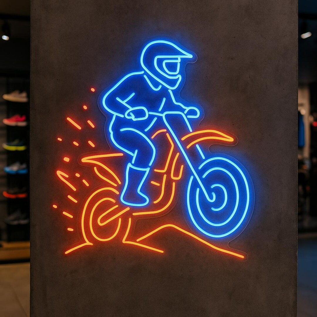 Motocross Neon Sign. Motocross Tracks and Clubs Light. Motorsports ...