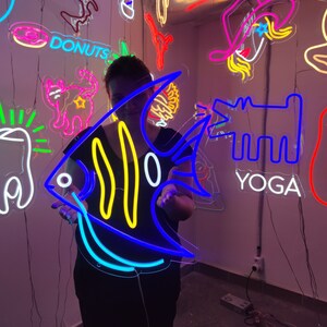 Lionfish Neon Sign: Light up Your Ocean Paradise With Fish - Etsy