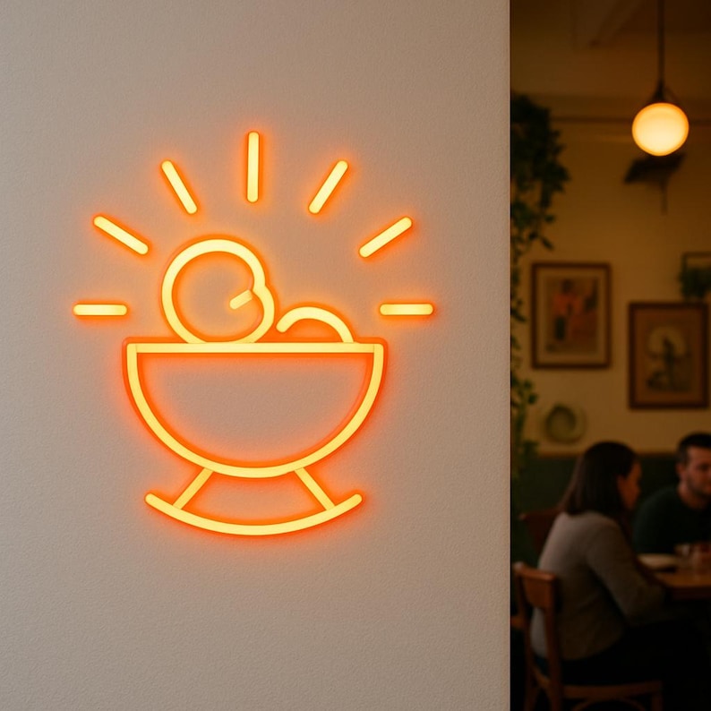 Baby Cradle Neon Sign. Baby Room Light. Maternity Hospital Led Sign ...