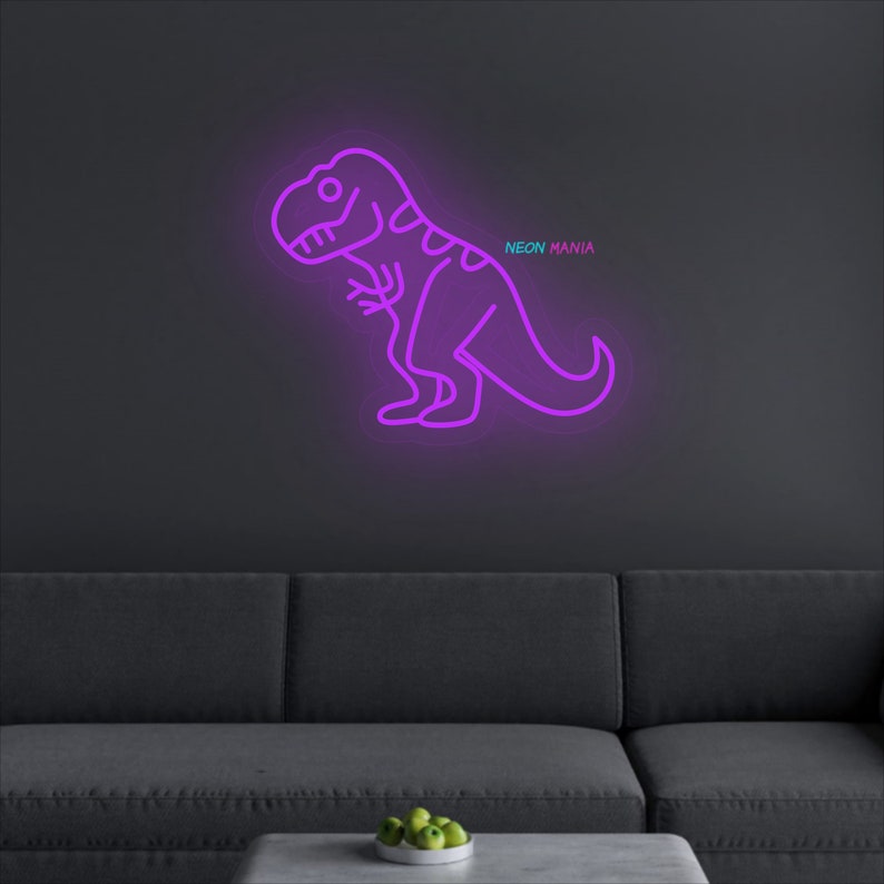 Dinosaur Neon Sign Tyrannosaurus Led Neon Sign Custom Led | Etsy
