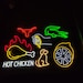 Hot Chicken Neon Sign, Chicken Leg Neon Light, Fried Chicken Leg Light ...