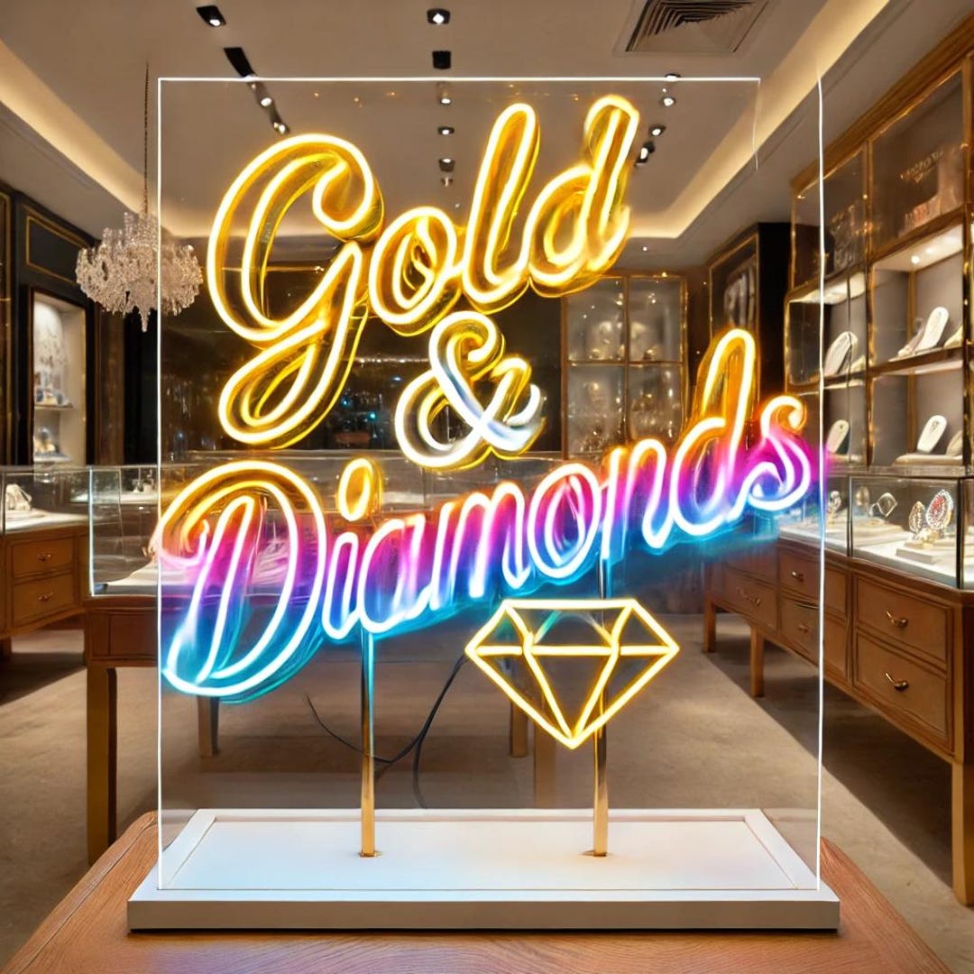 Custom Neon Sign for Jewelry Shop. Jewelry Boutique, Say Yes, Luxury ...