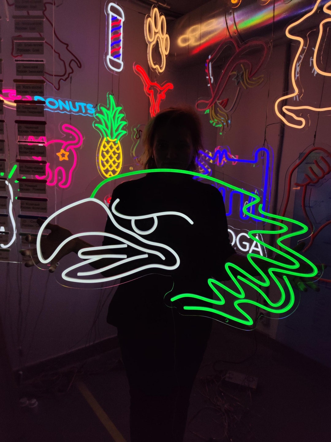 Eagle Neon Sign, Hawk Led Light, Bird Neon Light, Custom Flying Bird ...