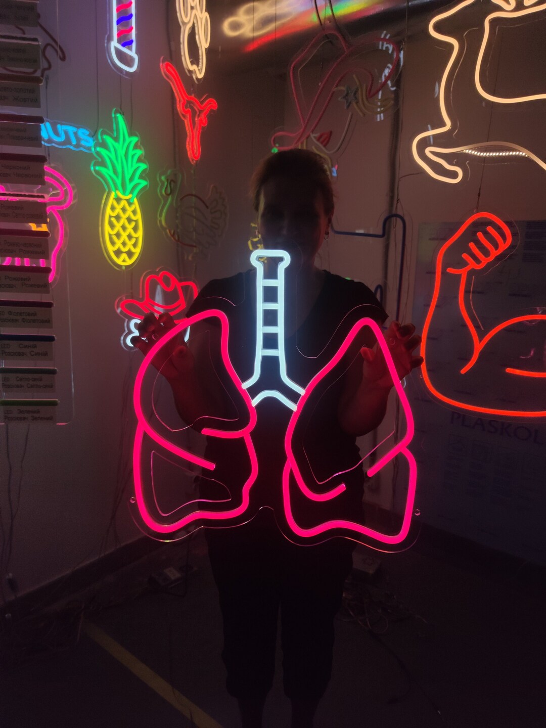 Lungs Neon Sign, Human Lungs Led Sign, Human Organ Decor Led Light ...