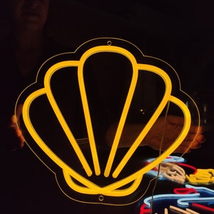 Sea Shell Neon Sign, Mollusk Shell Led Light for Your Home Decor ...