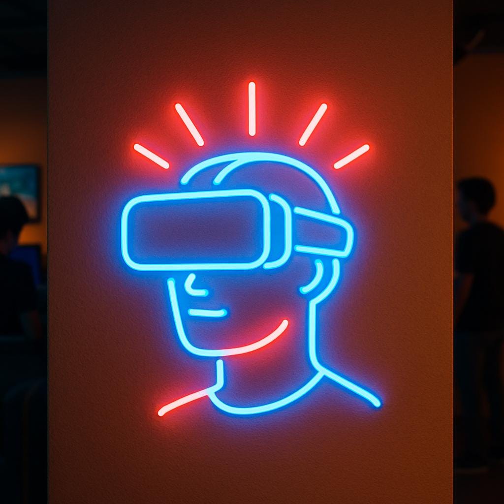 VR Neon Sign: Custom Gamer LED Light, Virtual Reality Decor - Etsy