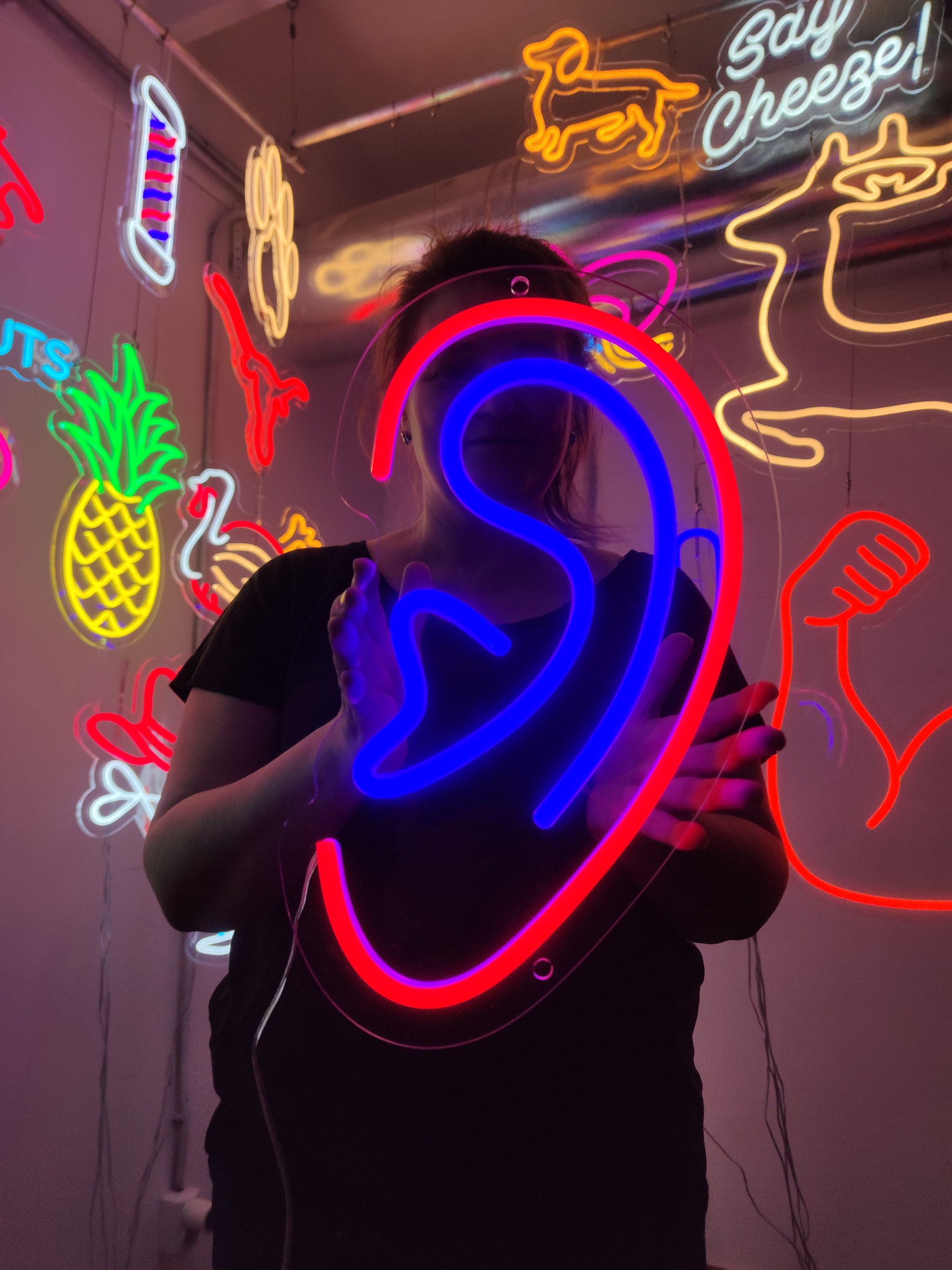 Ear Neon Sign, Human Ear Led Light, Ear Led Neon Sign, Custom Human ...